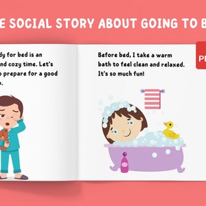 Getting Ready for Bed Printable Social Story for Kids | Going to Bed ...