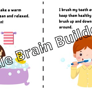 Getting Ready for Bed Printable Social Story for Kids | Going to Bed ...