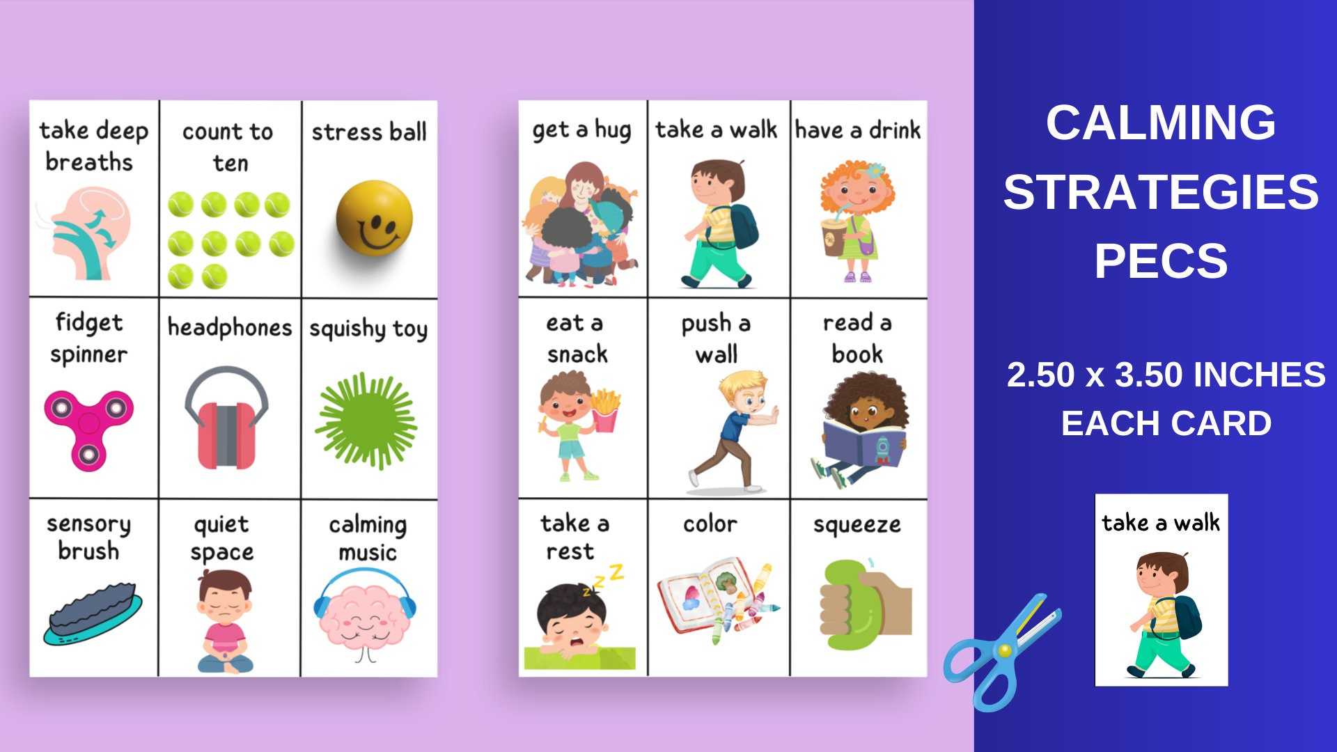 Feelings and Emotions Thermometer & Communication Pecs Cards - Etsy