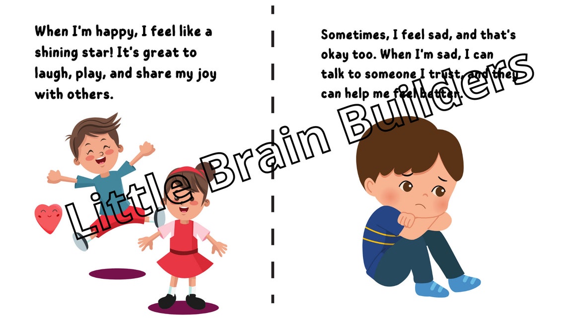 Dealing With Emotions Printable Social Story | Kids Feelings (digital ...