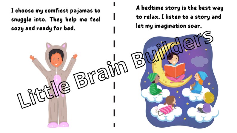 Getting Ready for Bed Printable Social Story for Kids | Going to Bed ...