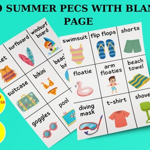 99 Printable Summer Pecs Cards for Kids | Visual Communication Summer ...