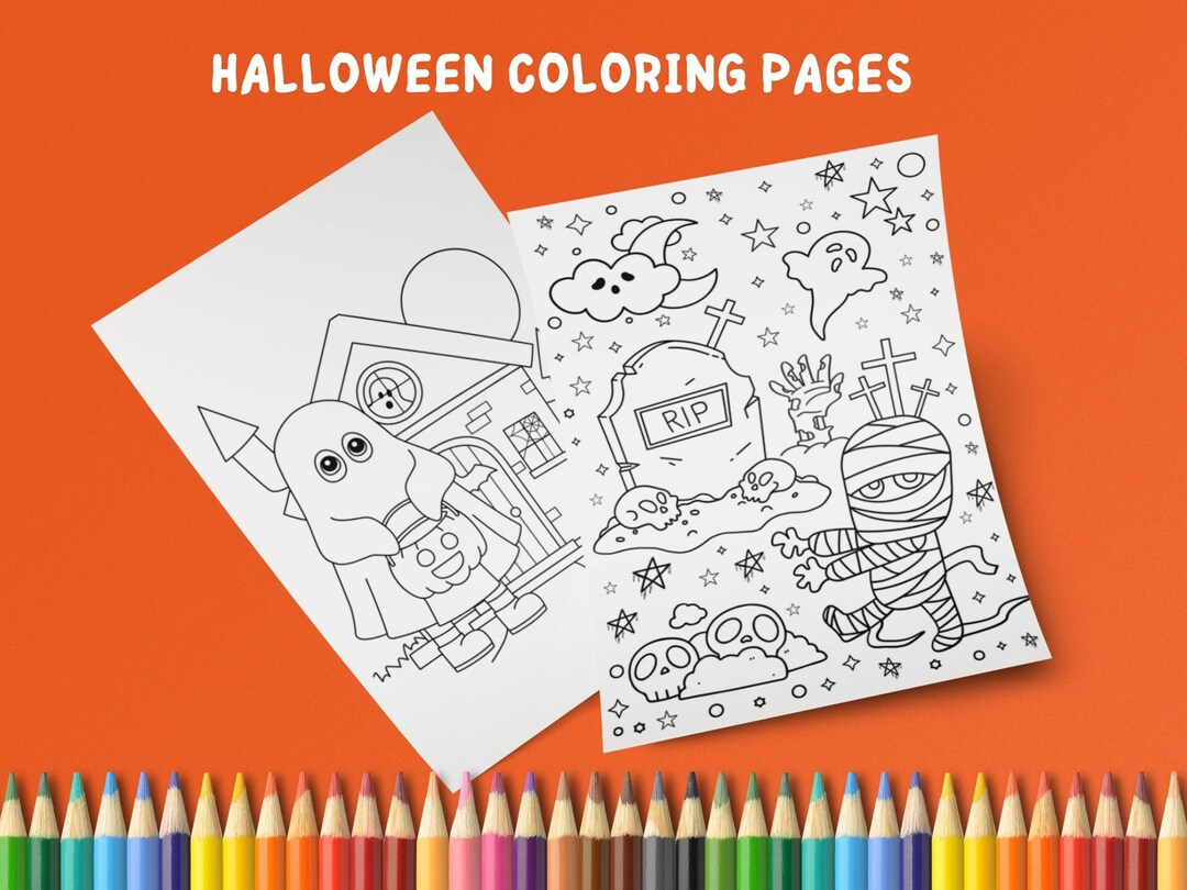 Halloween Printable Coloring Pages for Kids | Kids Halloween Activities ...