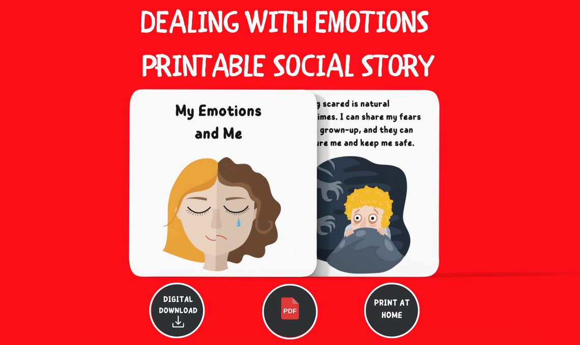 Dealing With Emotions Printable Social Story | Social Story About ...