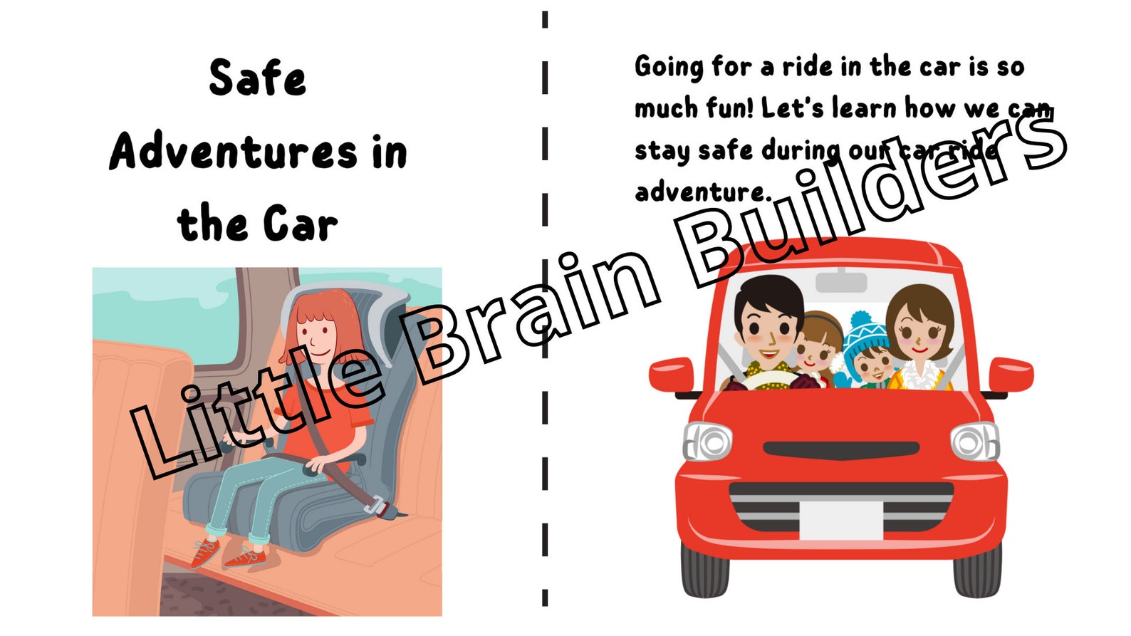 Car Safety Printable Social Story for Kids | Stay Safe in the Car ...