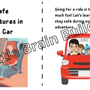 Car Safety Printable Social Story for Kids | Stay Safe in the Car ...