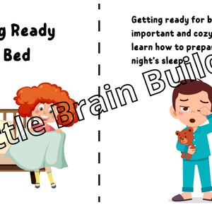Getting Ready for Bed Printable Social Story for Kids | Going to Bed ...