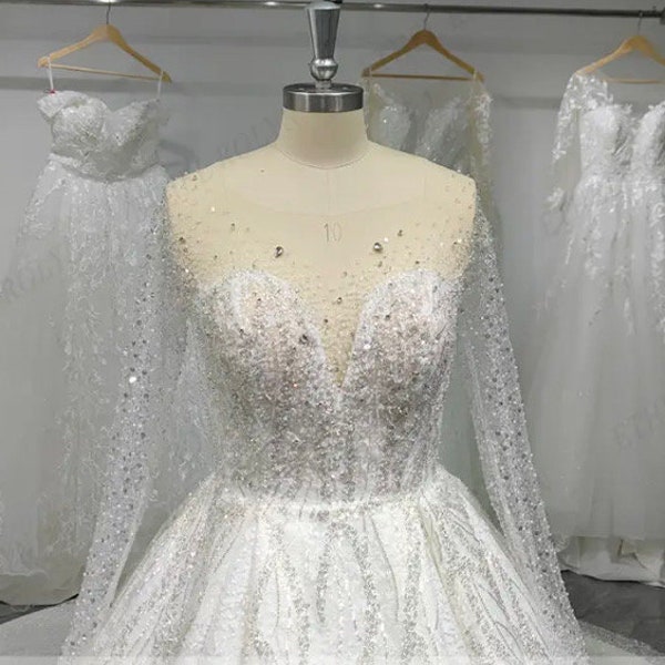 Crystal Top Wedding Dress - Etsy