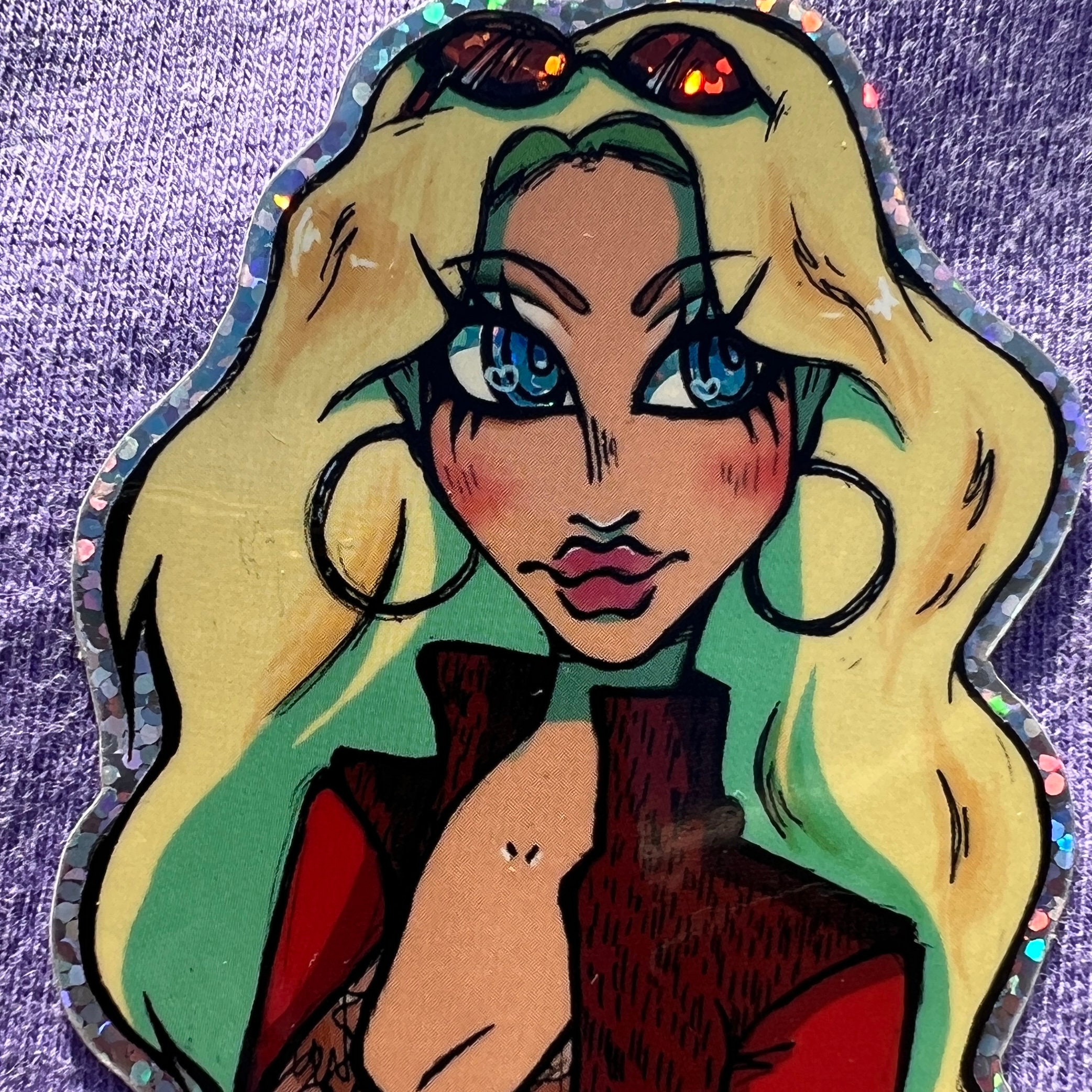 Myscene Doll Glitter Sticker - Etsy