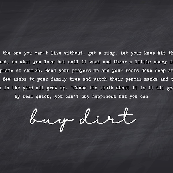 Buy Dirt Sign - Etsy