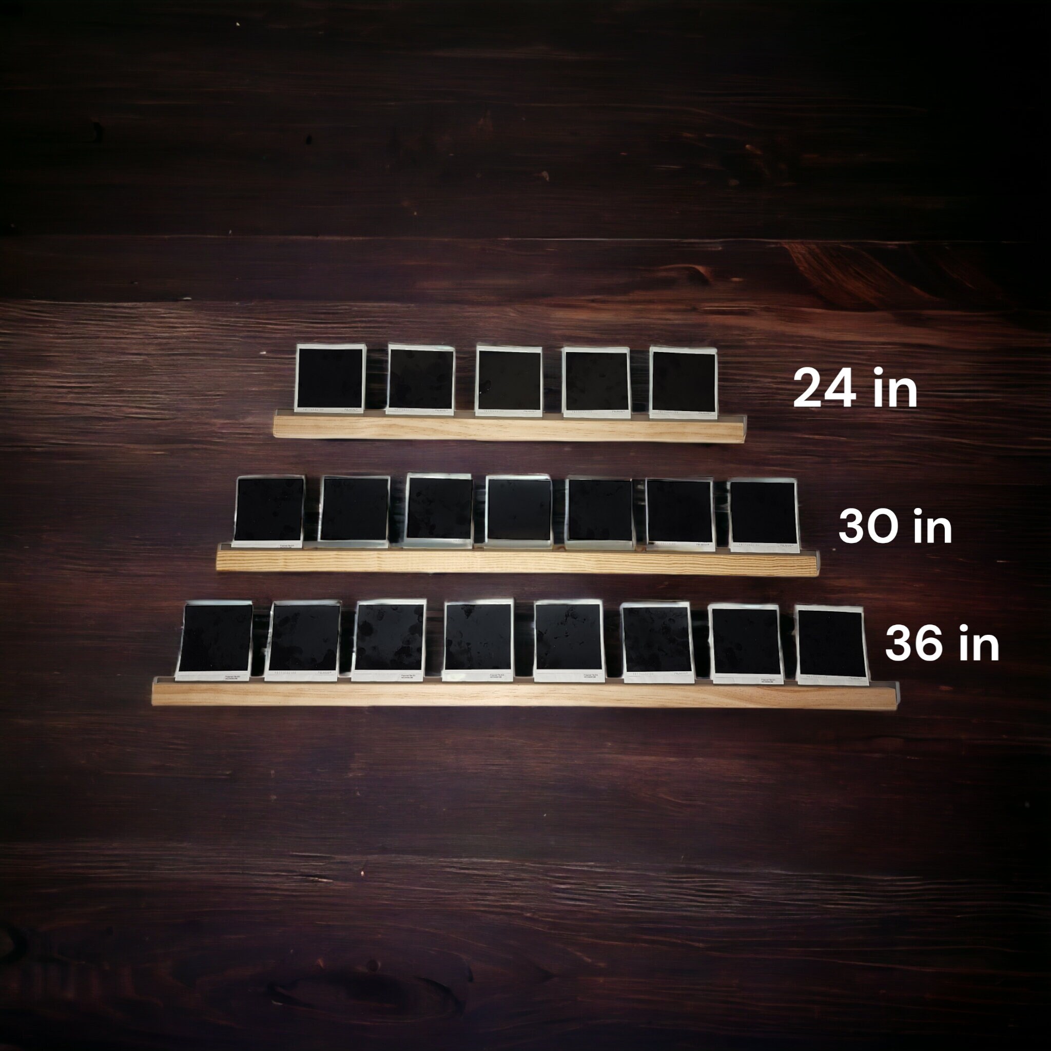 Polaroids Wooden Photo Display / Stand Showcasing Memories Your Way - Etsy