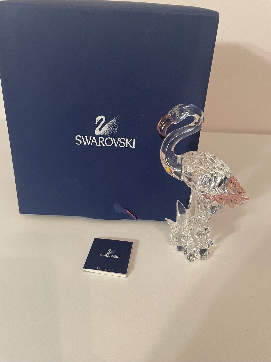 Swarovski Silver Crystal 6 Flamingo Bird in Box 289733 - Etsy