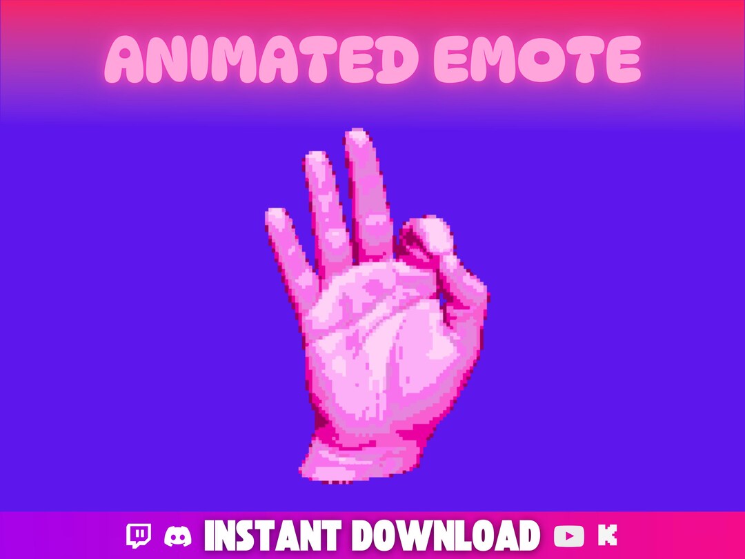 Animated Twitch Emote - Pink Emote | PNG & GIF Formats for Discord ...
