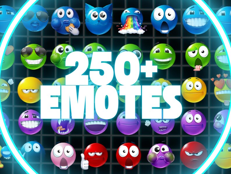 Massive 250 Discord Emote Pack Joobi Emote Collection PNG & GIF Formats ...