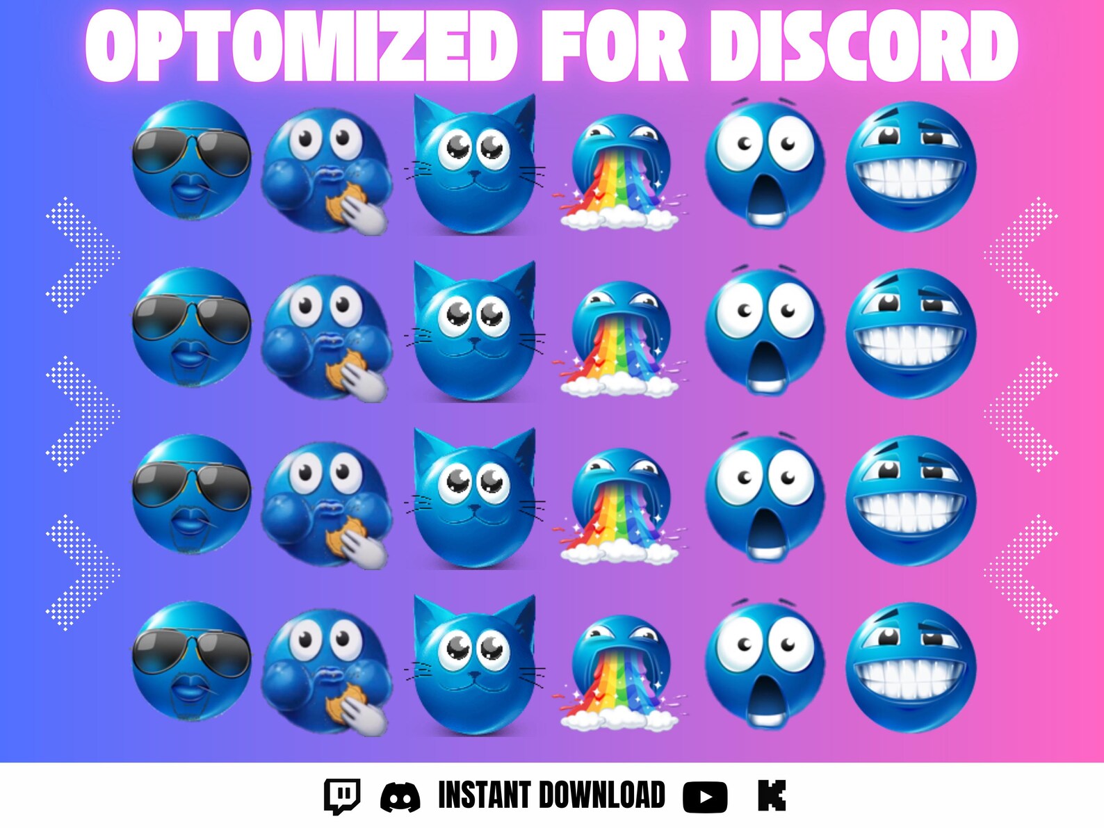 250+ Discord Emote Pack: Joobi PNG & GIF Collection - Etsy