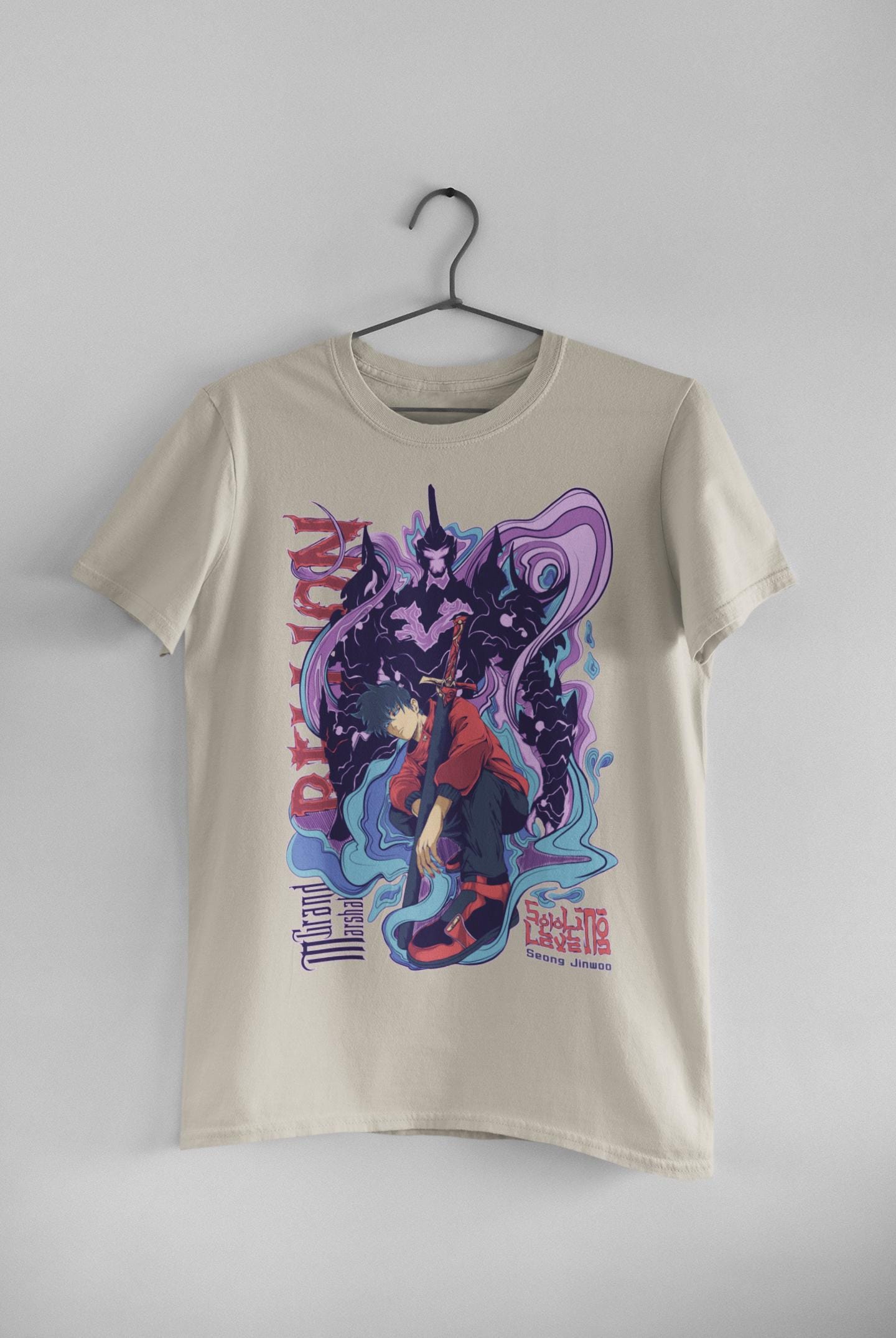 Solo Leveling T-shirt – Seong Anime Graphic Tee | Otaku Gift | Manhwa ...