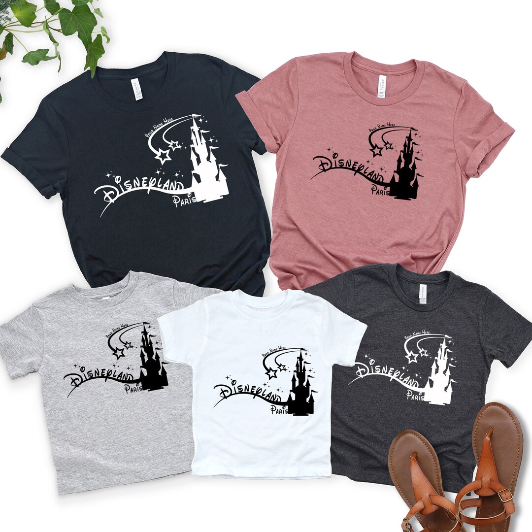 Disneyland Paris T Shirt, Personalized Disney Family Vacation Shirt ...