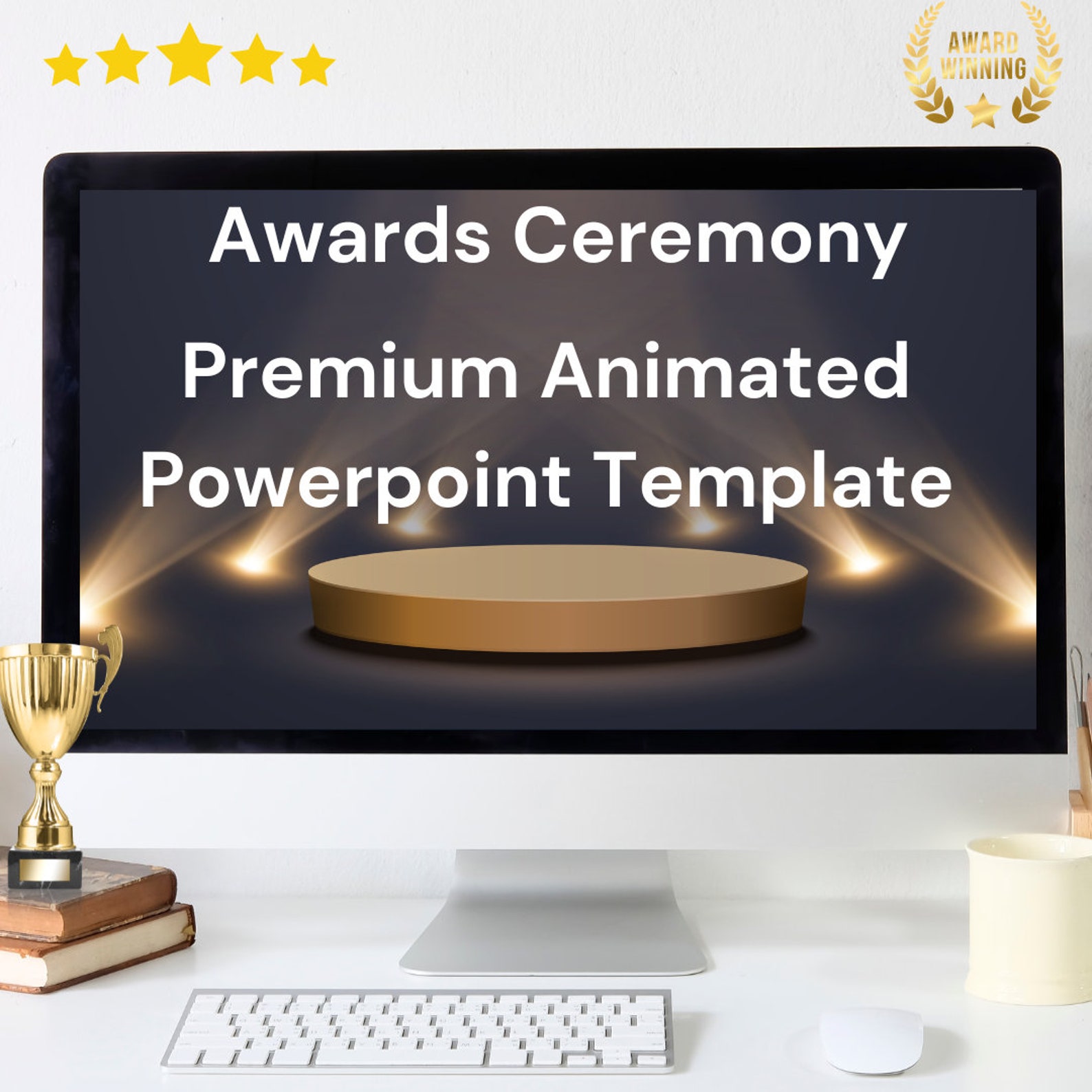 Premium Award Ceremony Animated Powerpoint Template - Virtual Awards ...