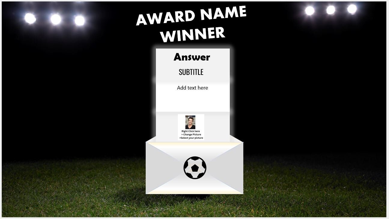 Soccer Team Virtual Awards Ceremony - Opening Envelopes Nominations ...