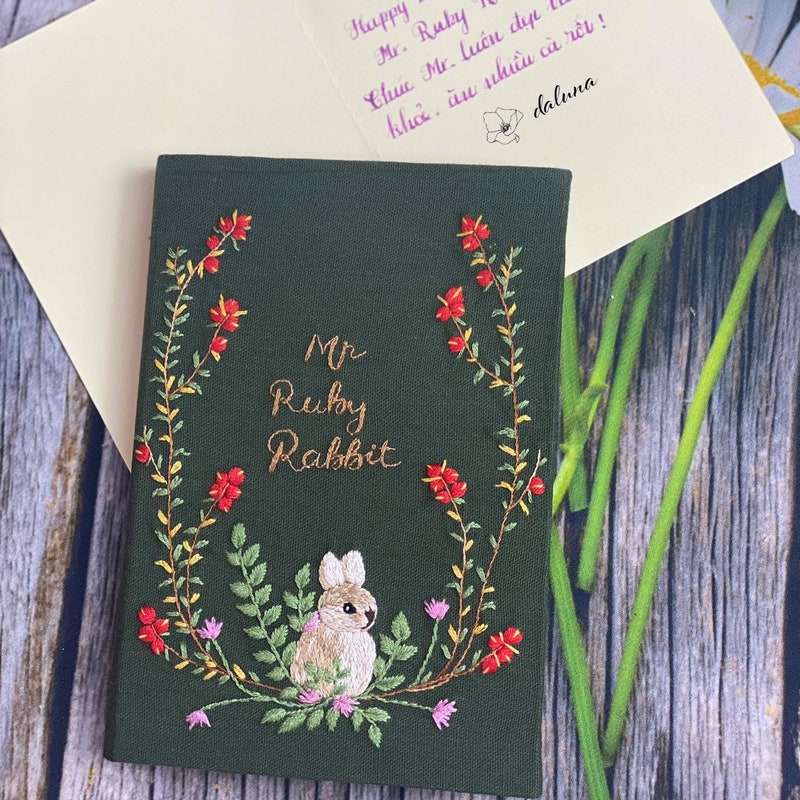 Embroidered Notebook - Etsy