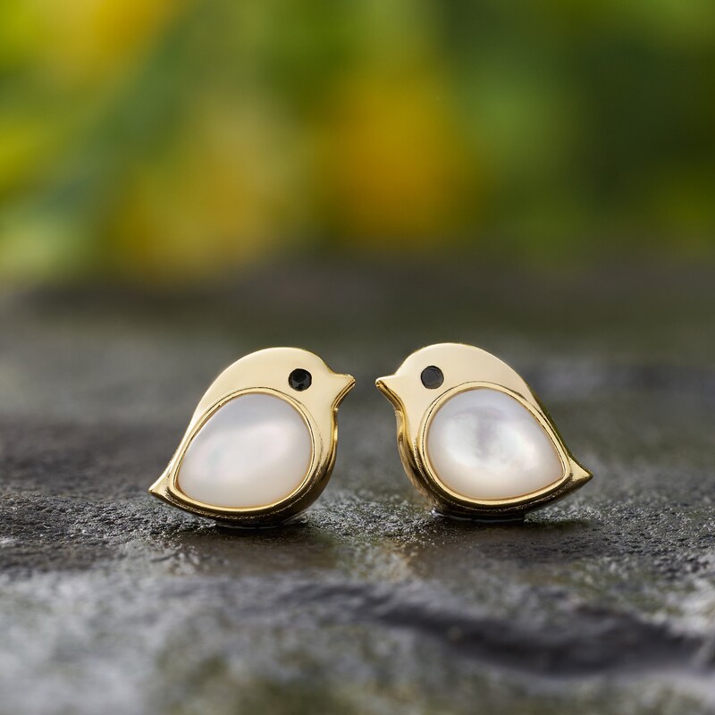 Gold Bird Earrings - Etsy