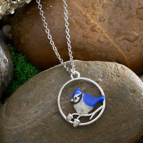 Blue Bird Necklace - Etsy
