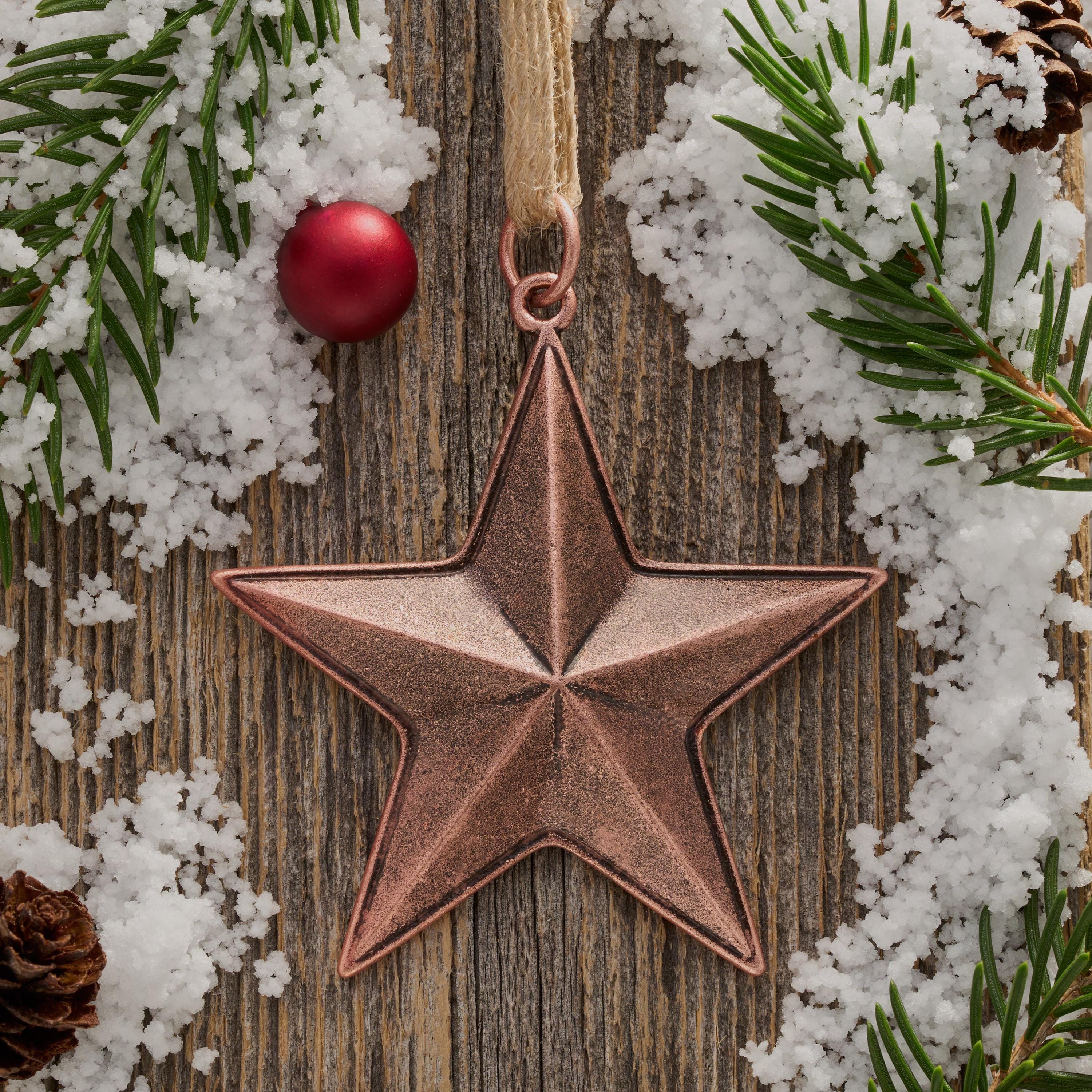 Vintage Copper Barn Star Ornament, Classic Pennsylvania Barn Star ...