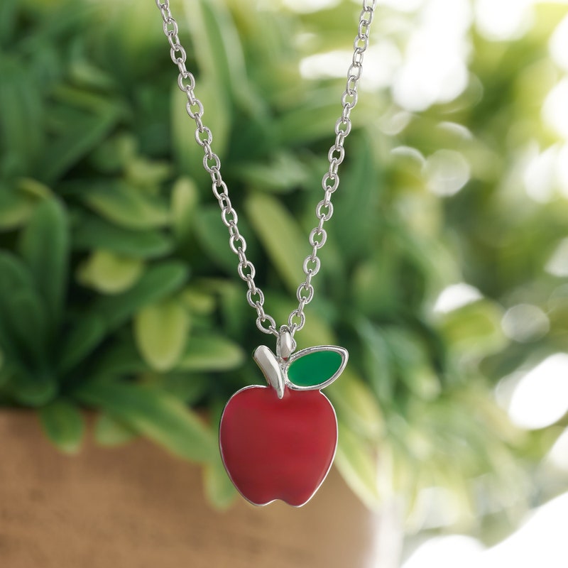Apple Necklace - Etsy