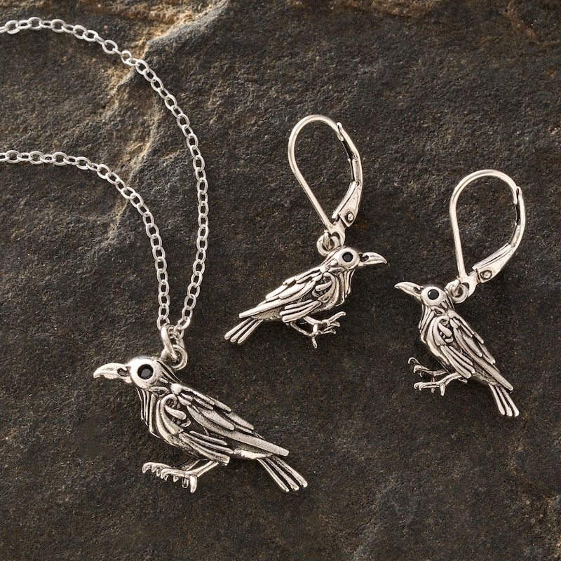 Raven Jewelry Earrings - Etsy