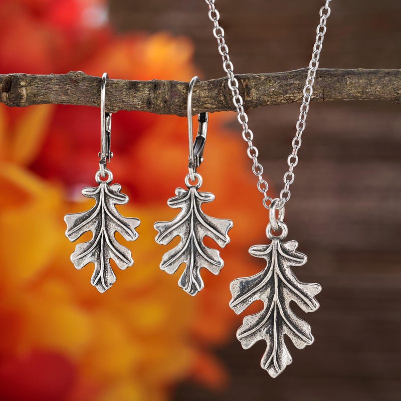 Oak Leaf Jewelry - Etsy