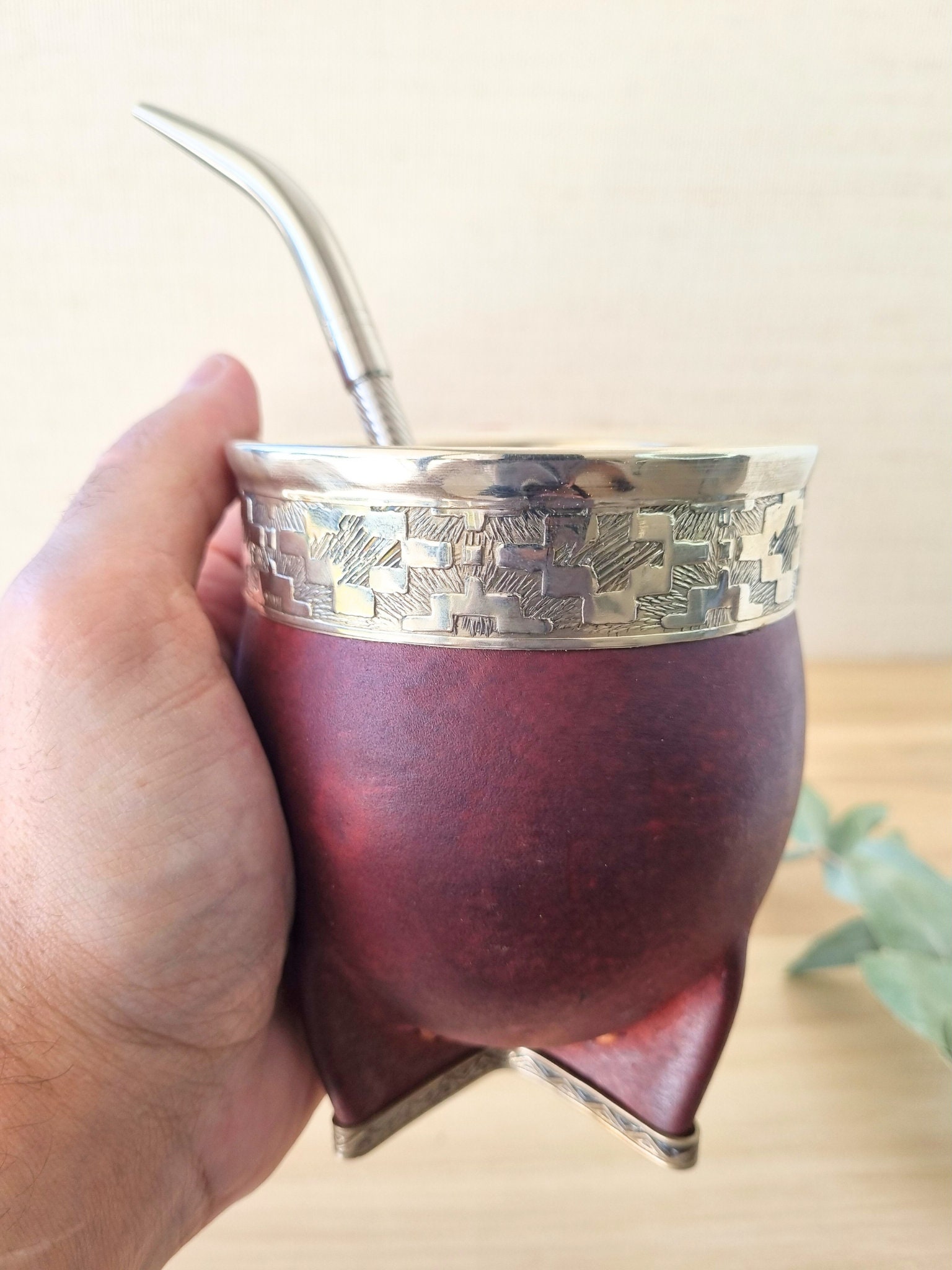 Leather Mate Cup , Argentinian Mate , Imperial Mate, Calebasse Mate ...