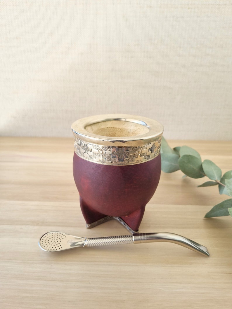 Leather Mate Cup , Argentinian Mate , Imperial Mate, Calebasse Mate ...