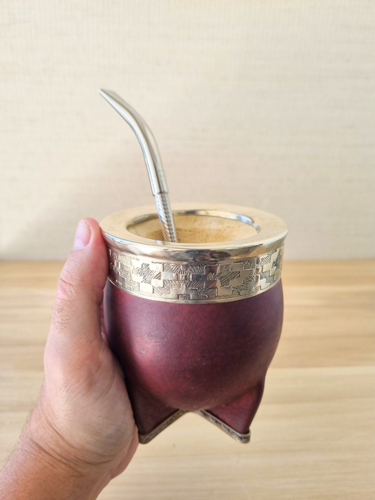 Leather Mate Cup , Argentinian Mate , Imperial Mate, Calebasse Mate ...