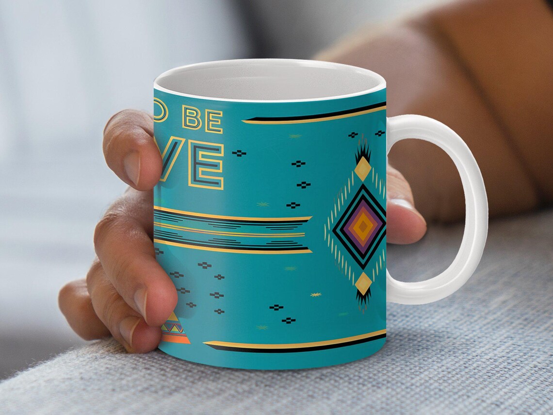 Mug Fierté d'être autochtone, Mug à café au design autochtone, Art ...