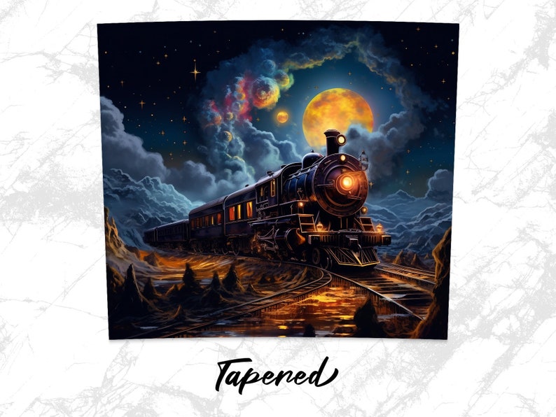 Steam Engine Train 20 Oz Skinny Tumbler Sublimation Design, Straight ...