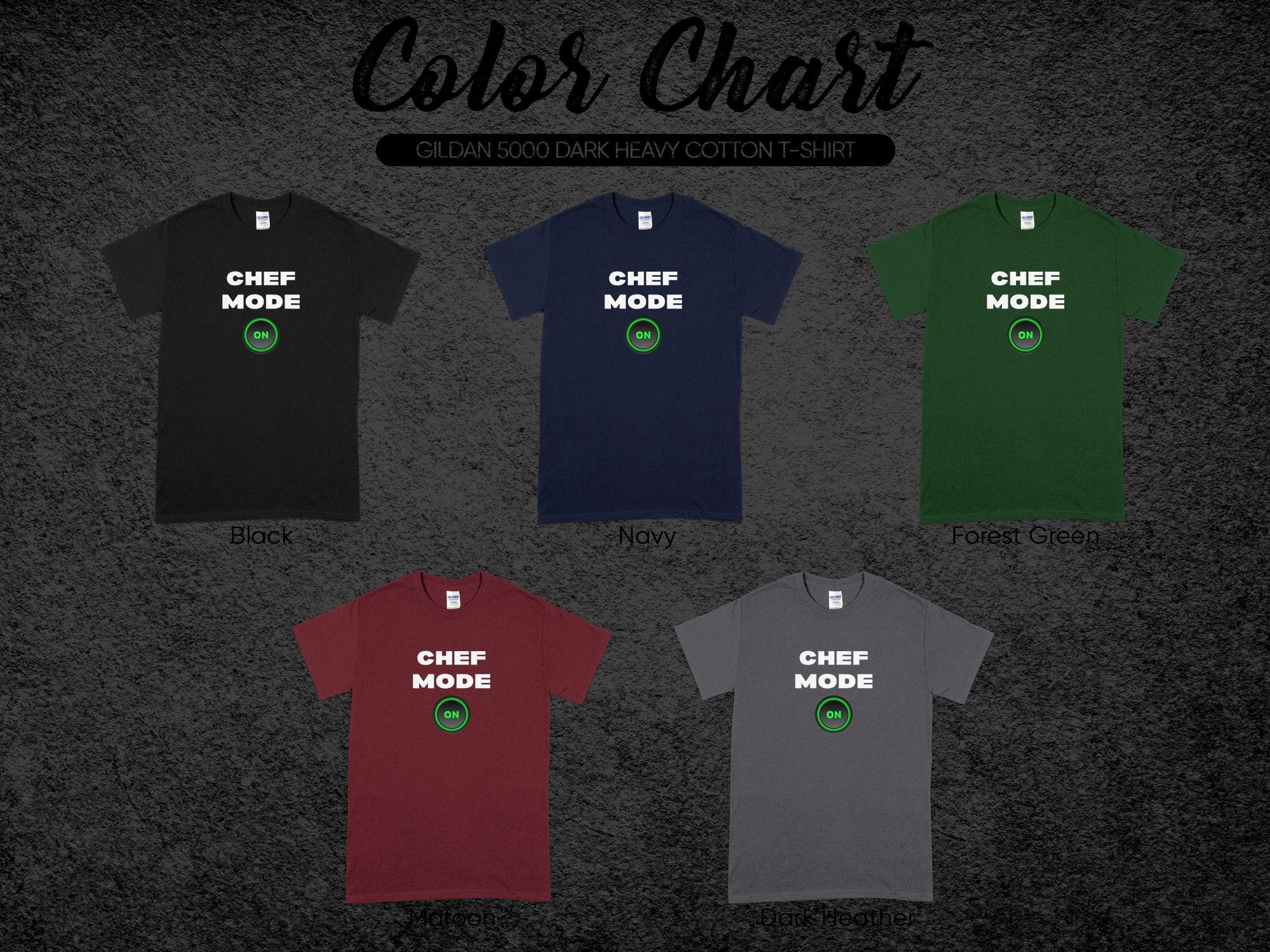 Chef Mode on Graphic T-shirt, Funny Culinary Tee, Kitchen Cooking Shirt ...