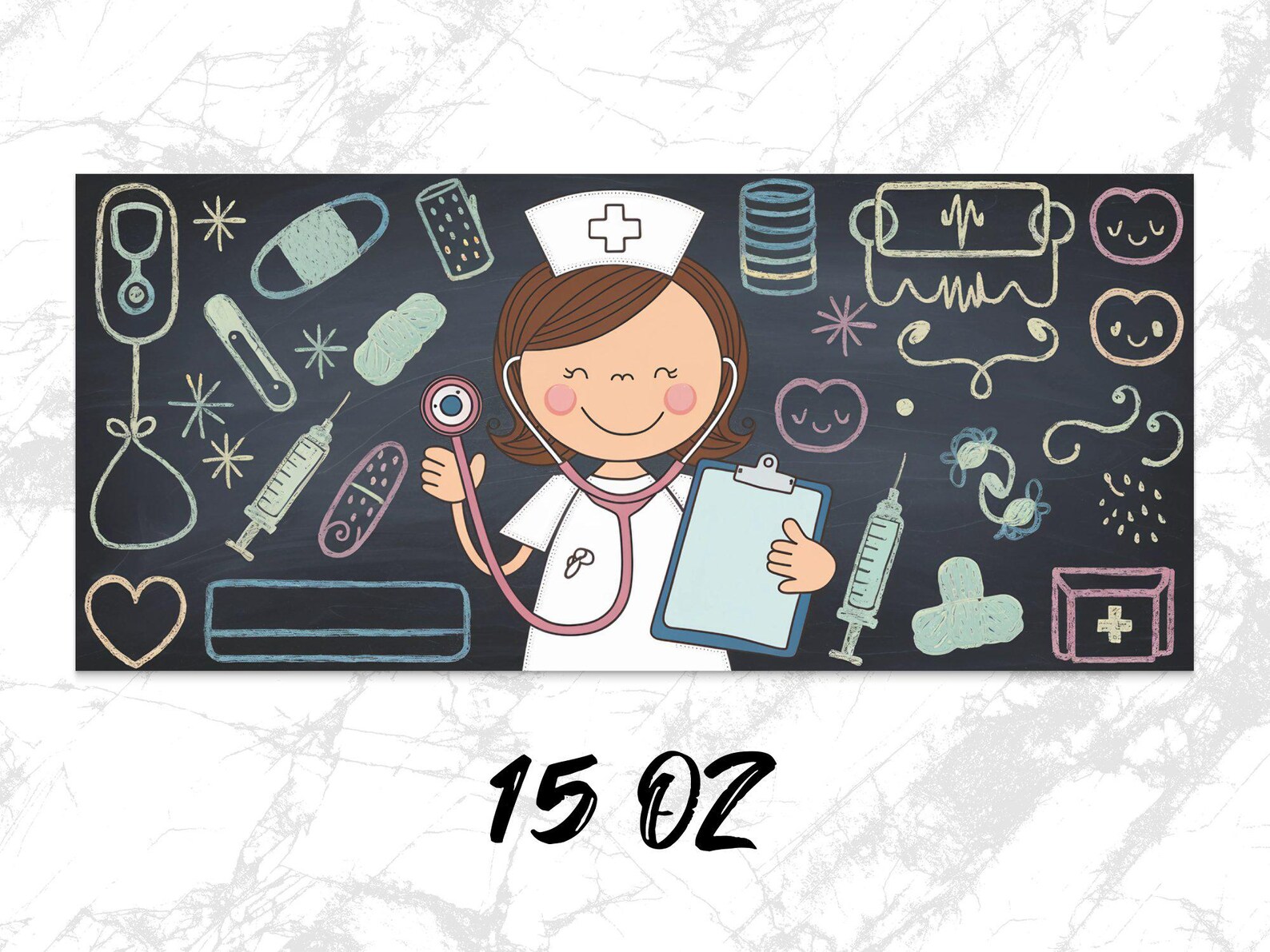 Nurse Chalkboard Mug Wrap: Medical Theme (digital File) - Etsy