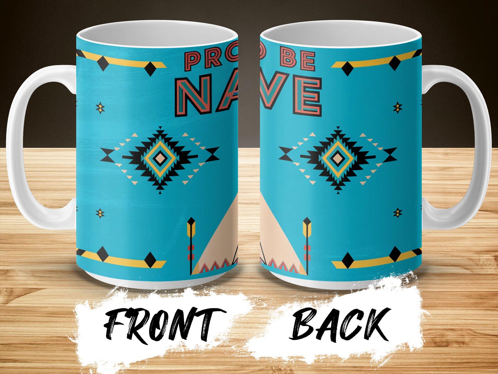 Proud to Be Native Mug, Native American Coffee Mug, Indigenous Pride ...