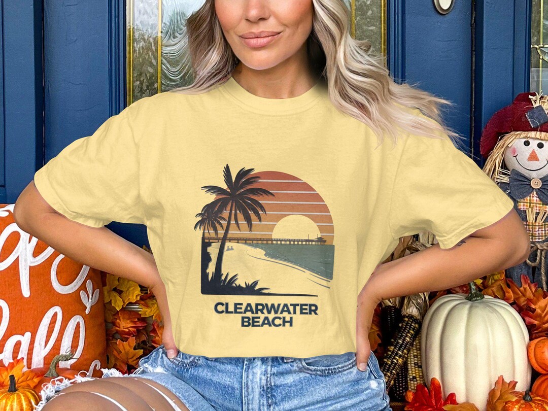 Clearwater Beach Sunset Tee, Beach Vacation T-shirt, Cool Summer ...