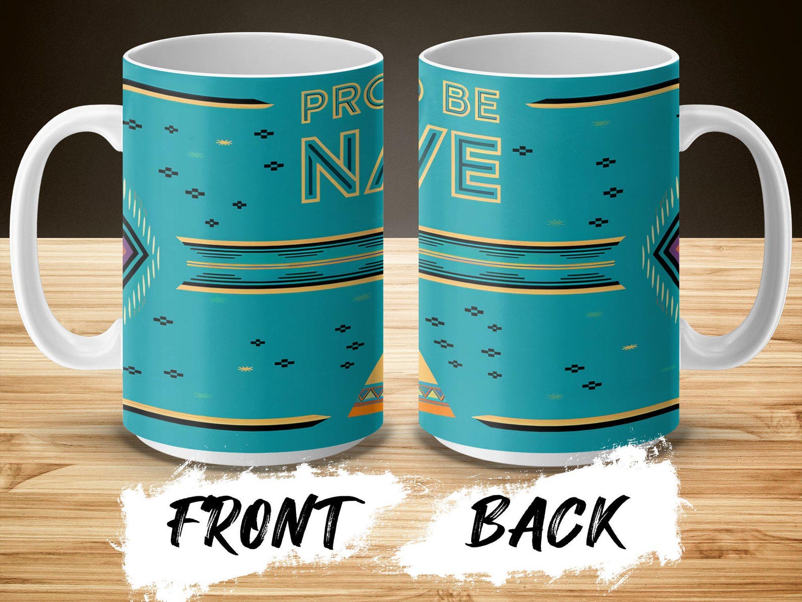 Mug Fierté d'être autochtone, Mug à café au design autochtone, Art ...