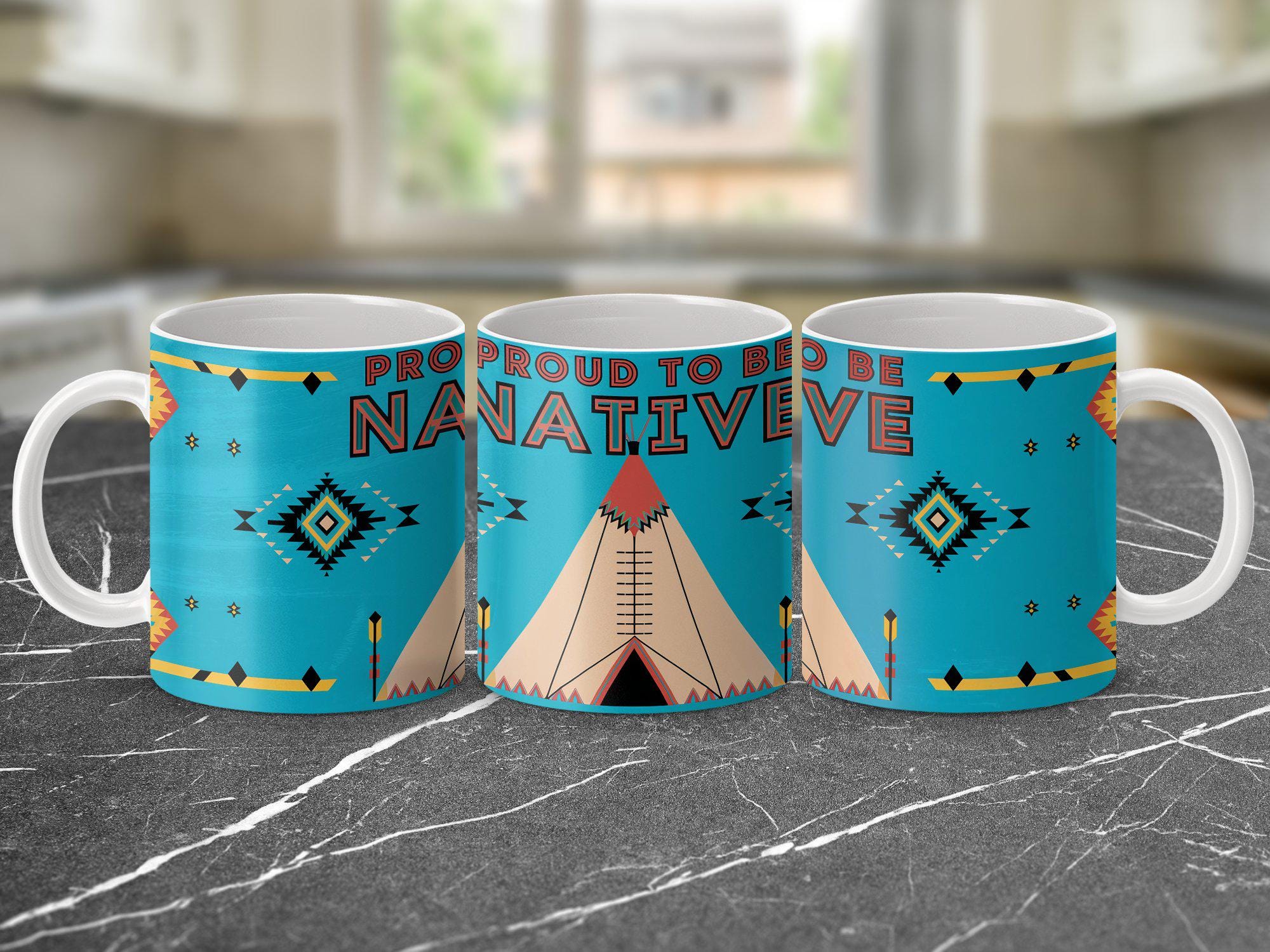 Proud to Be Native Mug, Native American Coffee Mug, Indigenous Pride ...