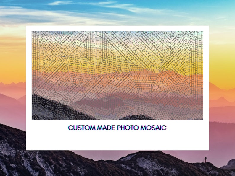 Custom Mosaic Painting From Photo Personalized Mosaic Tiles Photo ...