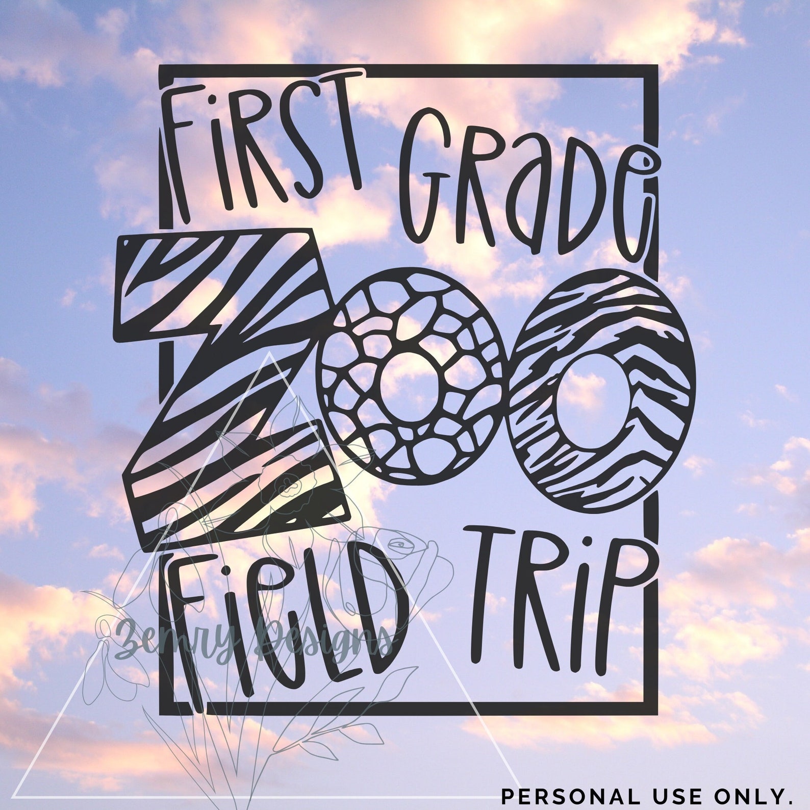 First Grade Zoo Field Trip - School Zoo Day SVG - Etsy