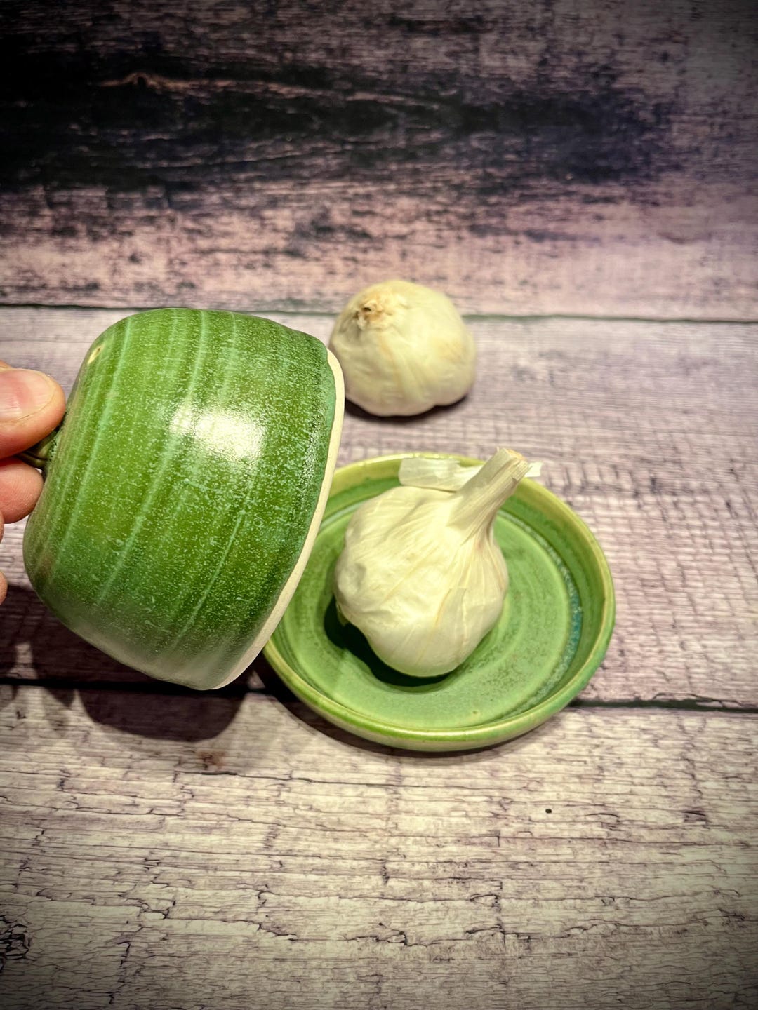 Garlic Roaster / Handmade / Stoneware / Ceramic / Dishsafe / Pottery ...