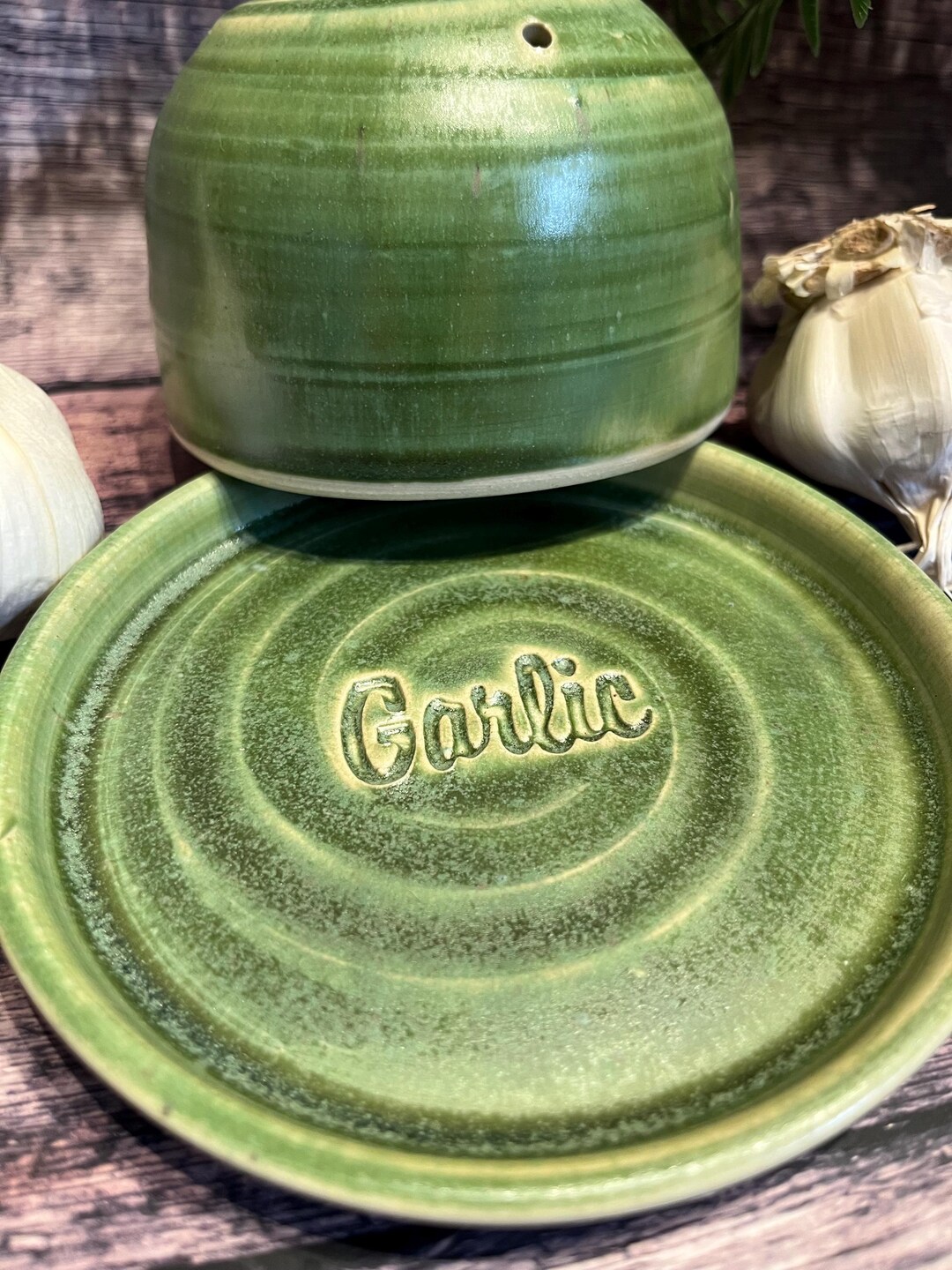 Garlic Roaster / Handmade / Stoneware / Ceramic / Dishsafe - Etsy
