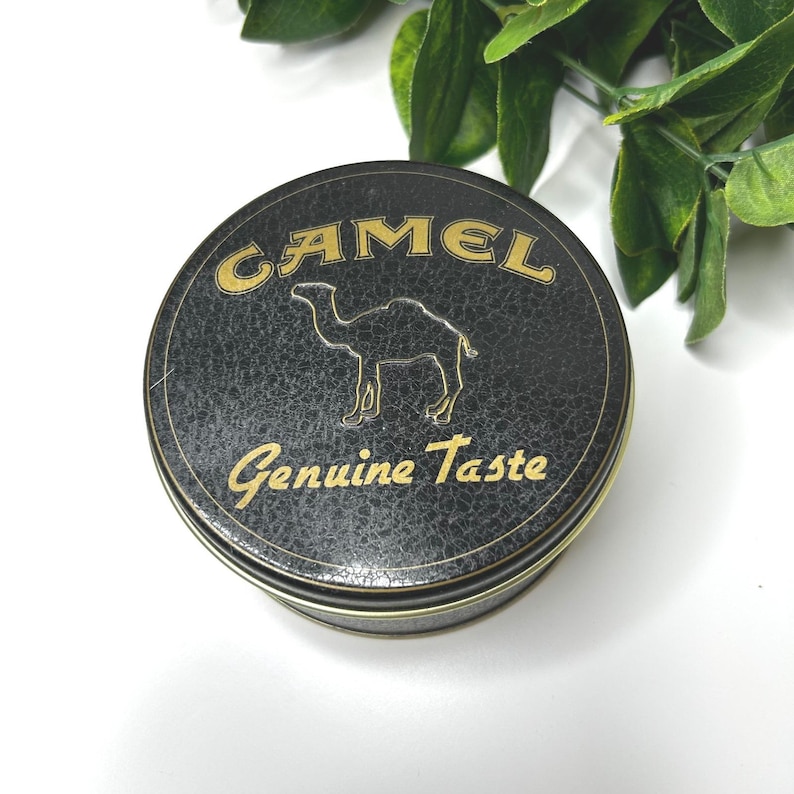 Camel Genuine Taste Round Tin Box Collectible Advertising - Etsy