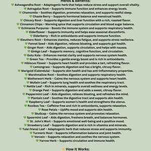 Custom Herbal Tea Blend | Choose Your Own Tea Ingredients | Handcrafted ...