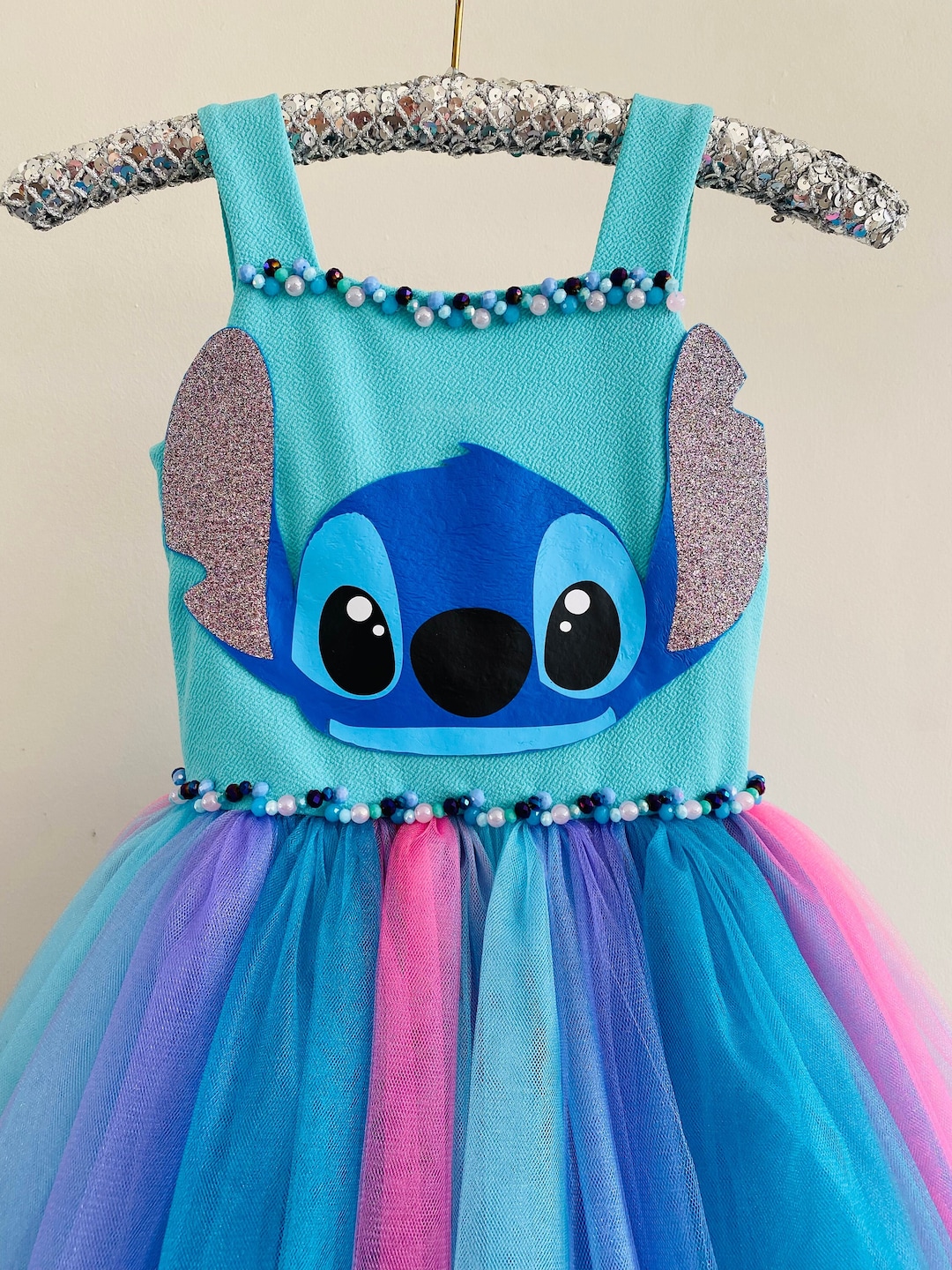 Enchanting Stitch Tutu Dress : Custom Tulle Dress for Girls Stitch ...