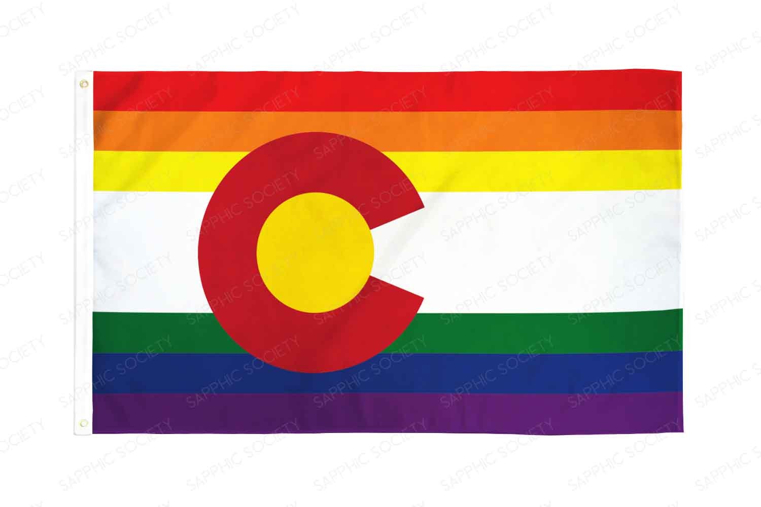 Colorado Gay Pride Flag 3'x5' LGBTQ Indoor Outdoor Waterproof Poly CO ...
