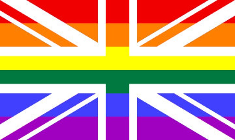 British Pride Flag 3'x5' LGBTQ Indoor Outdoor Waterproof United Kingdom ...